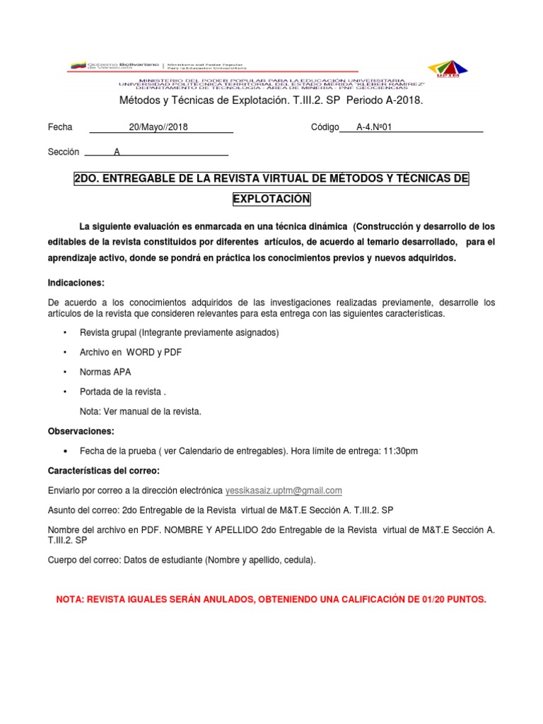 2do. Entregable Virtual Mte Seccion A Revista PDF | PDF