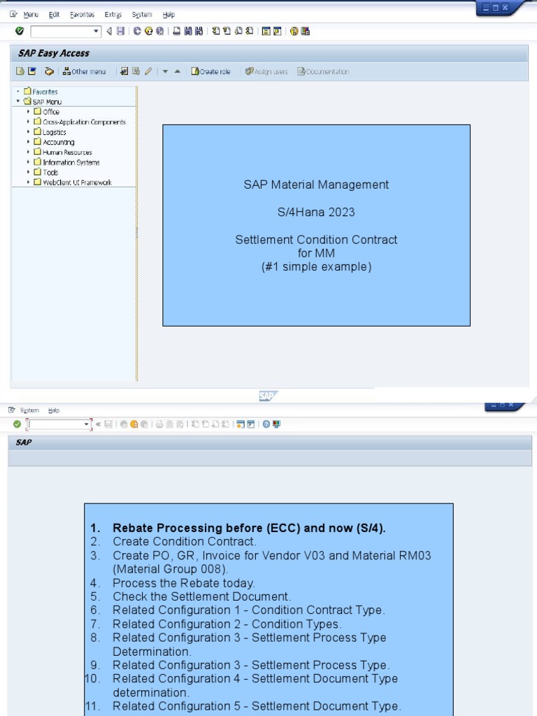 MM Purchasing - Condition Contract (S4 Rebate Processing) For ... MM Purchasing - Condition Contract (S4 Rebate Processing) For ...