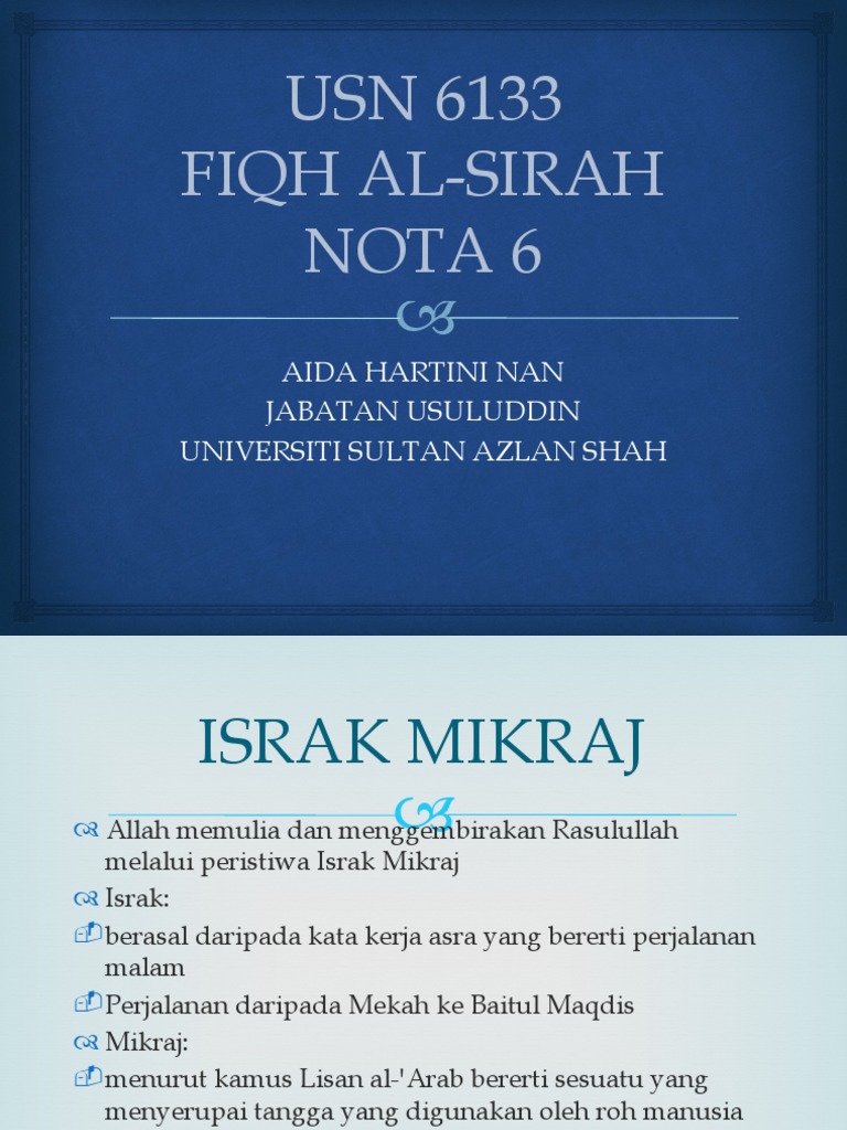 Nota Fiqh Al-Sirah 6 | PDF