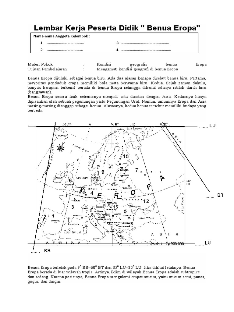 LKPD Benua Eropa | PDF