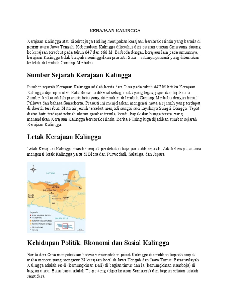 Kerajaan Kalingga | PDF