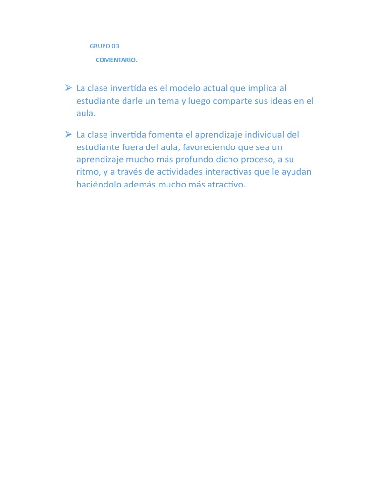 Clase Invertida: Aprendizaje Activo | PDF