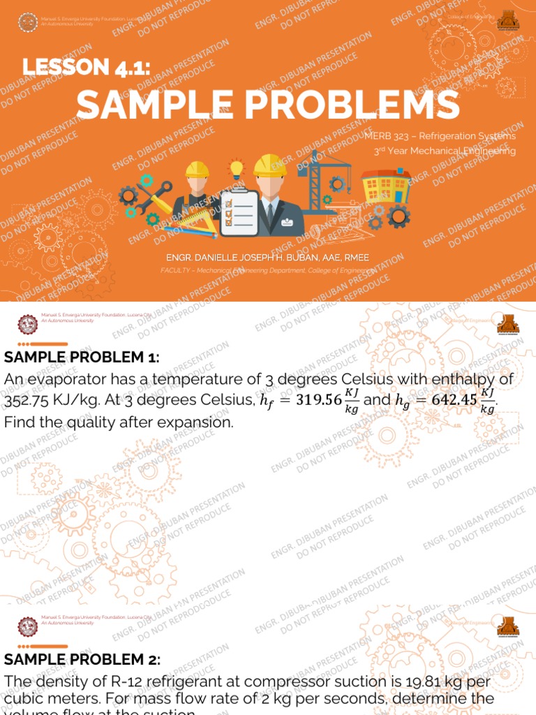 Lesson 4.1 - Sample Problems PDF | PDF