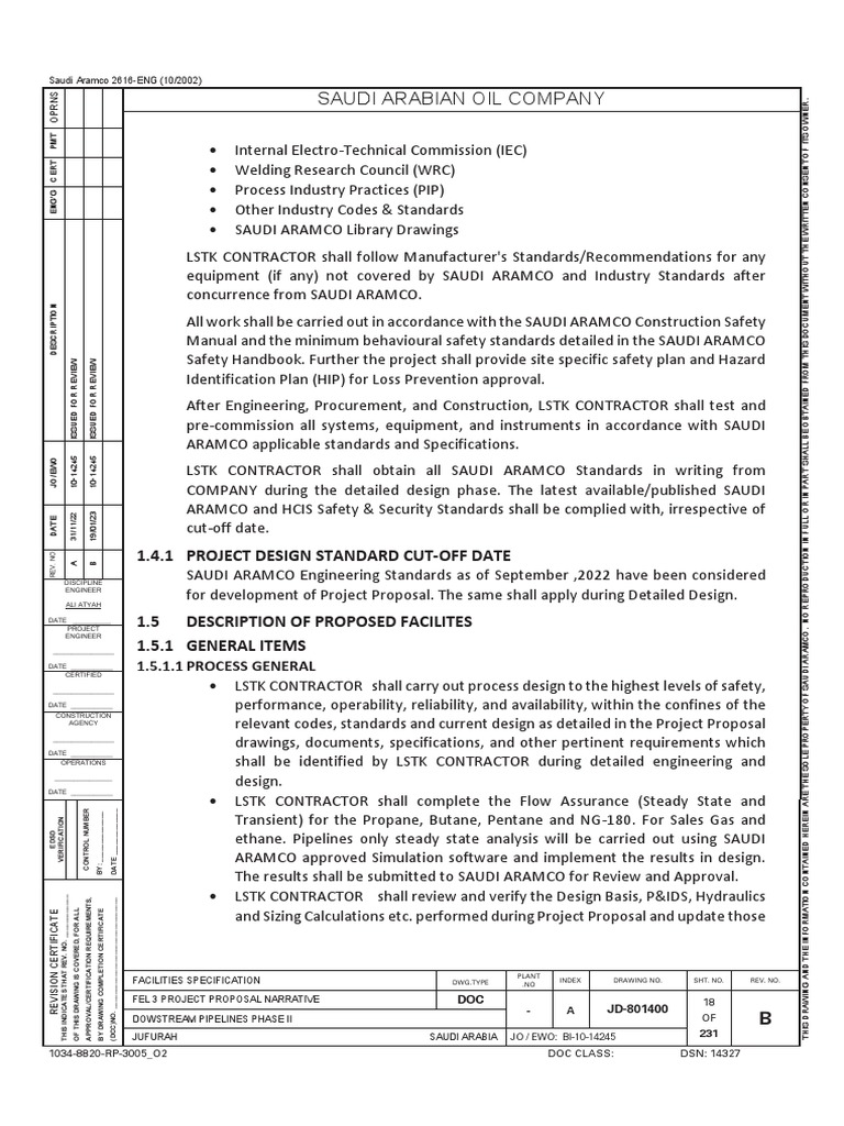 000-A-JD-801400-231 - Rev B SOW - Part-4 | PDF | Pipeline Transport ...