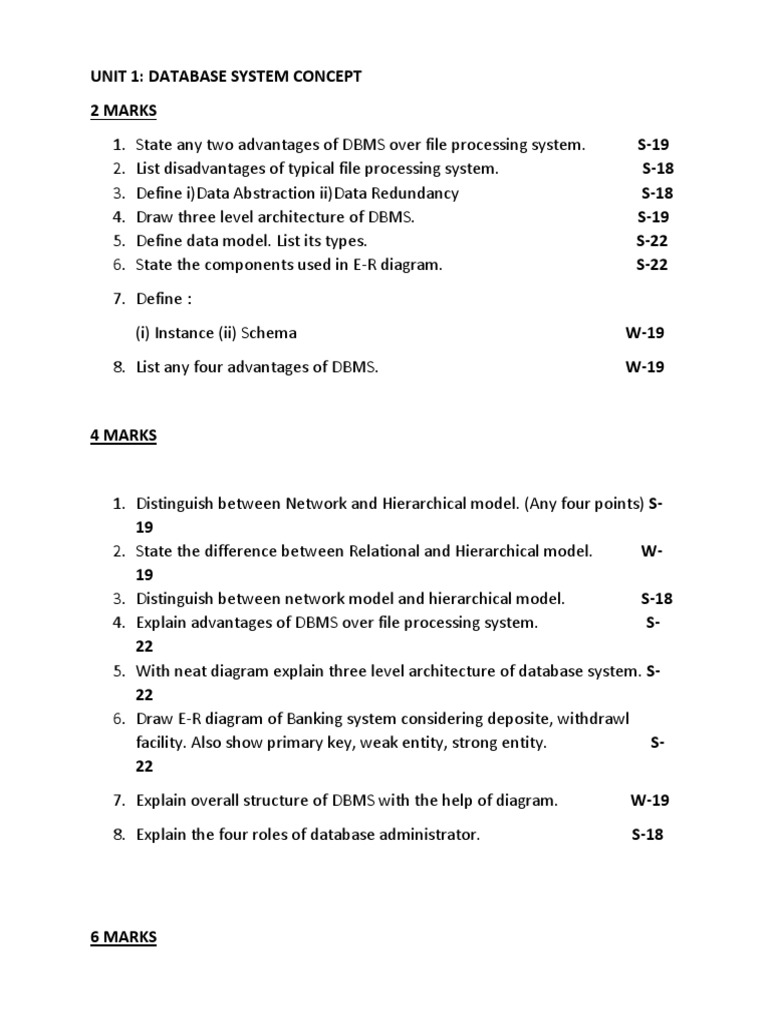 Unit Wise DMS QB PDF | PDF