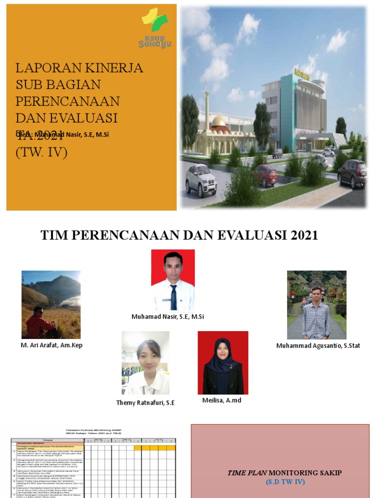 Laporan Kinerja - Kasubag Perencanaan Dan Evaluasi (TW - IV) | PDF