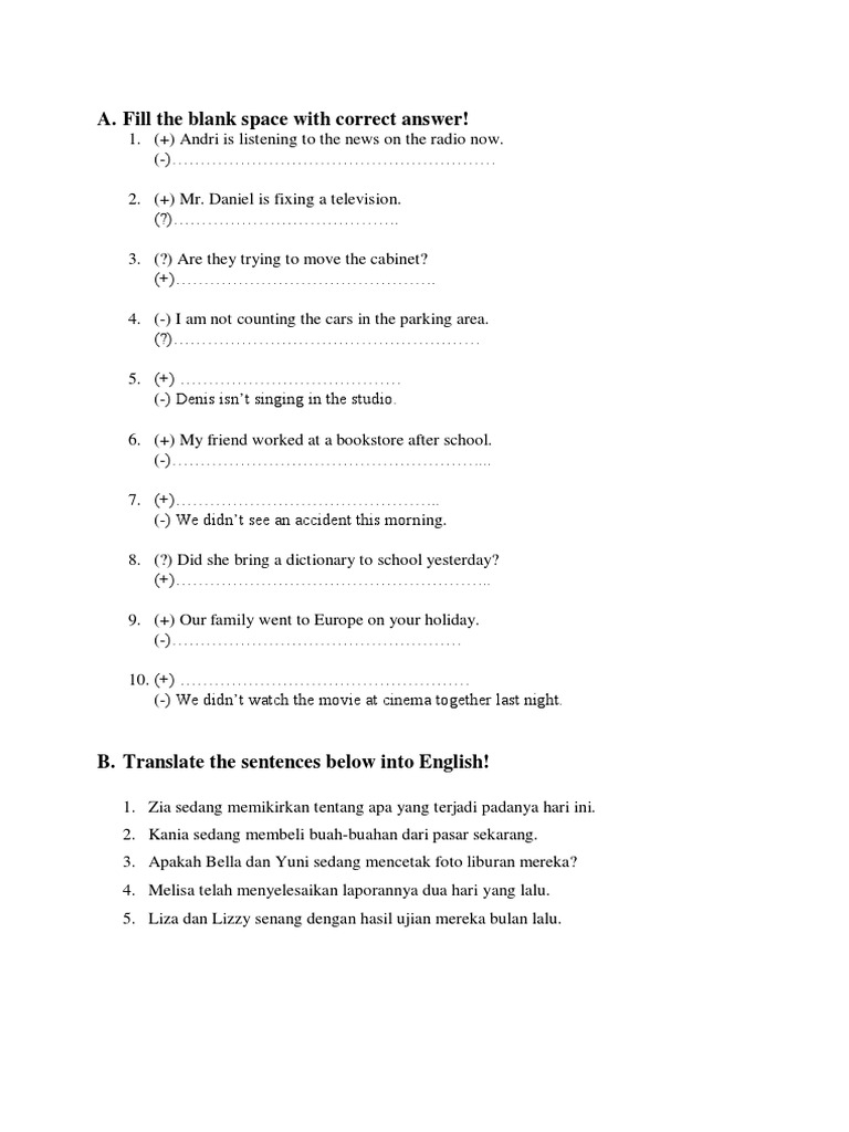 Continuous and Past Tense - Narrative PDF | PDF