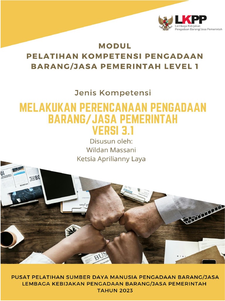Modul JK Melakukan Perencanaan PBJP Level 1-V3.1-Published PDF | PDF