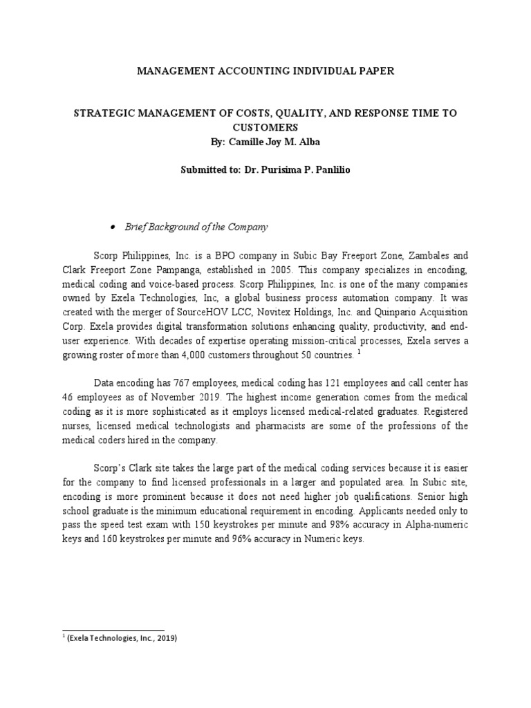 ManAcc Term Paper | PDF