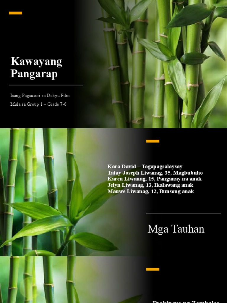 Kawayang Pangarap - Group1 | PDF