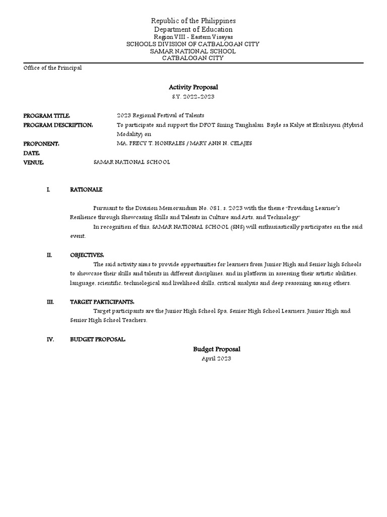 RFOT-Activity-Proposal | PDF