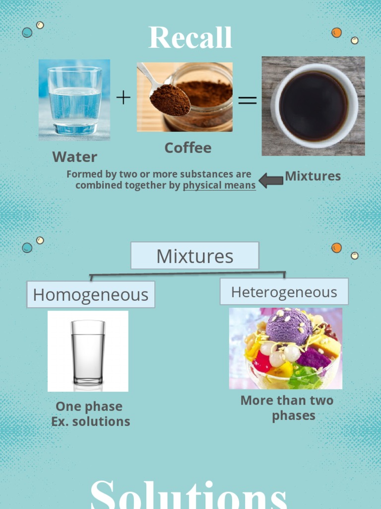 SOLUTION | PDF | Mixture | Solubility