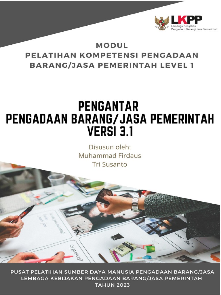 Modul Pengantar Pengadaan Barang Jasa Pemerintah-V3.1-Published PDF | PDF