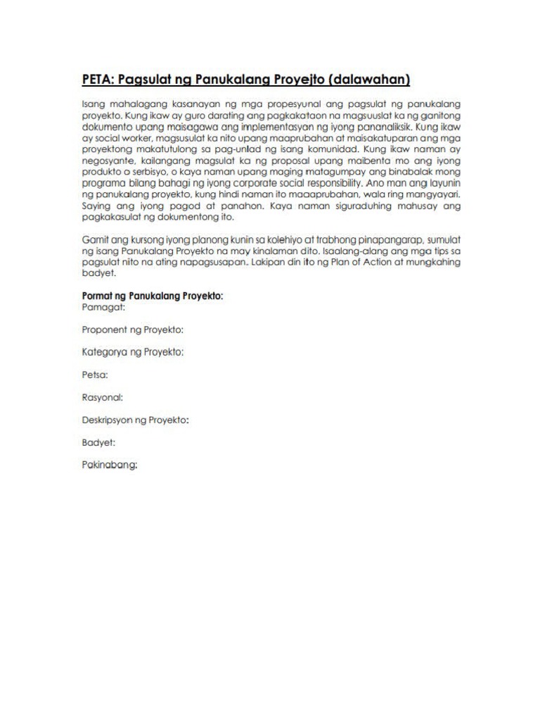Peta - Finals 3RD Term | PDF