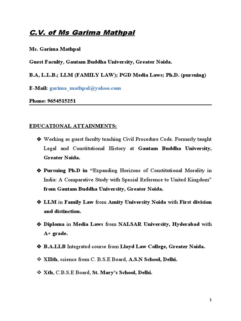 Garima Resume -2 | PDF