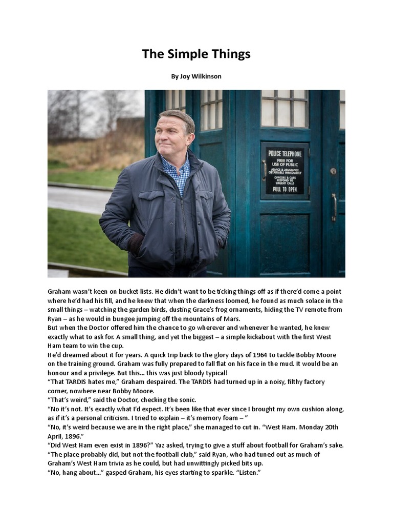 The Simple Things | PDF