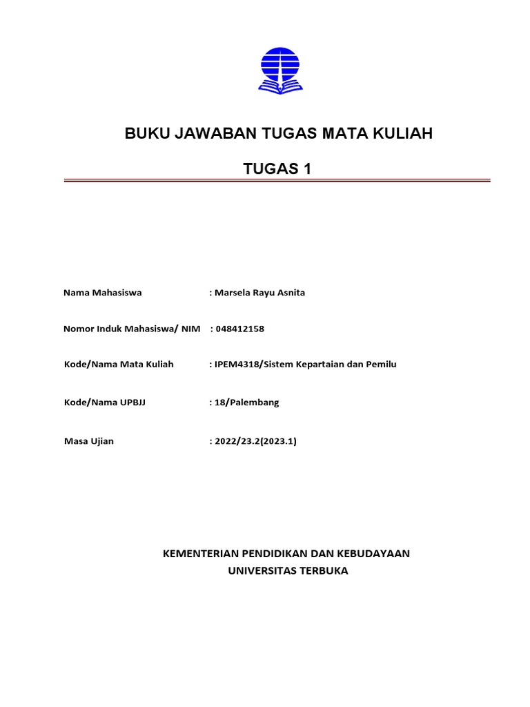 Ipem4318 Sistem Kepartaian Dan Pemilu Pdf 