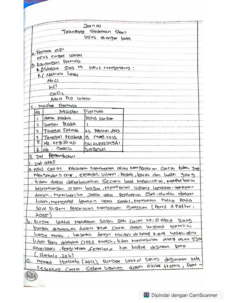 Infus Ringer Laktat | PDF