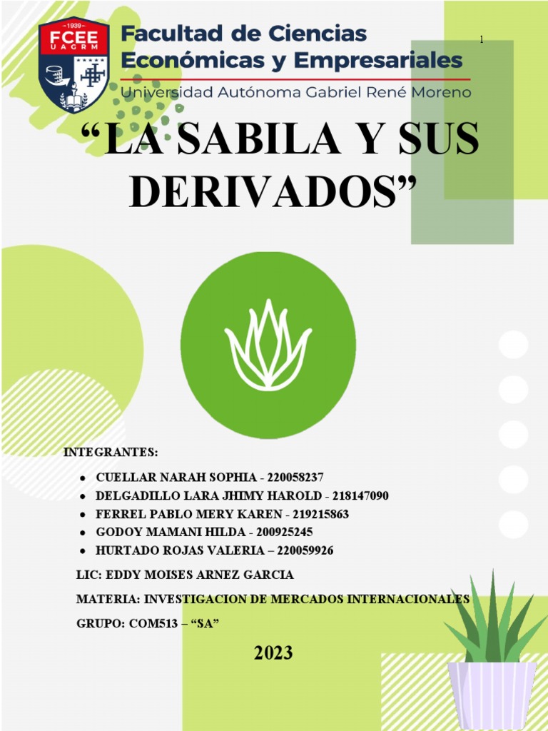 La Sabila y Sus Derivados | PDF | America latina | Agua