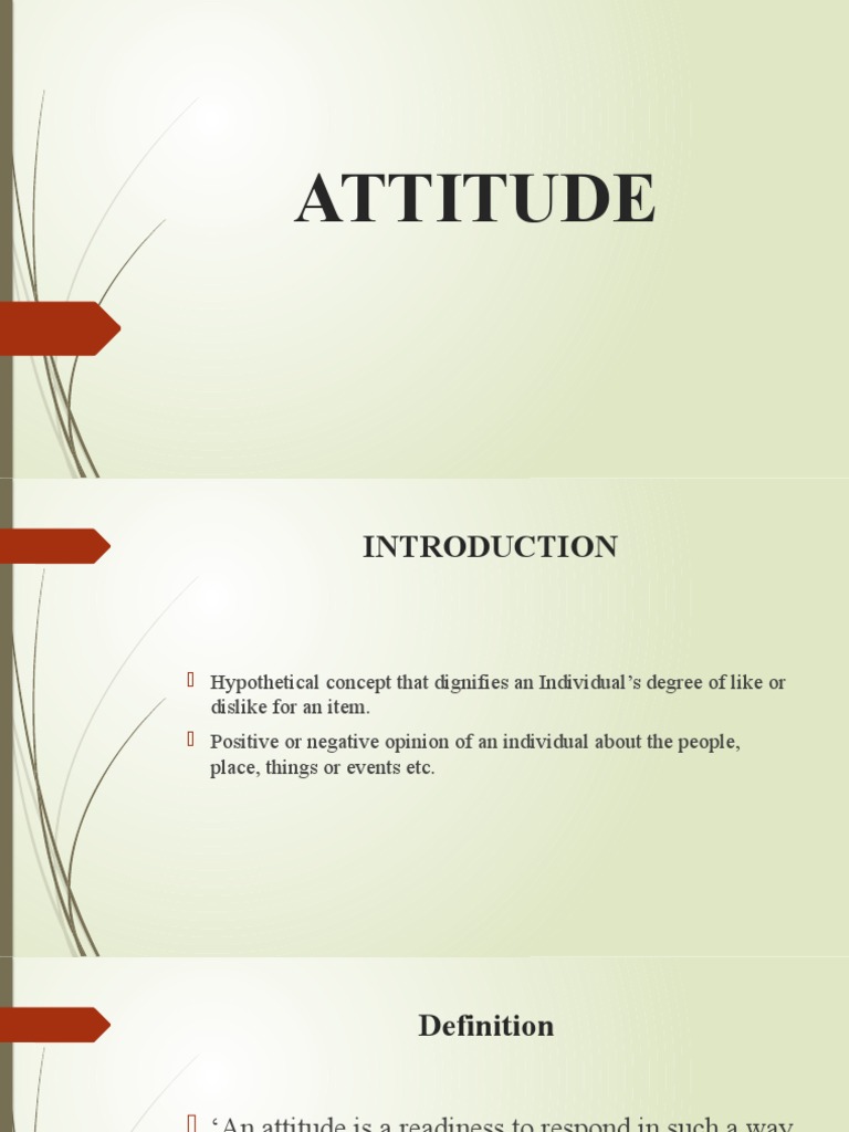 Attitude | PDF