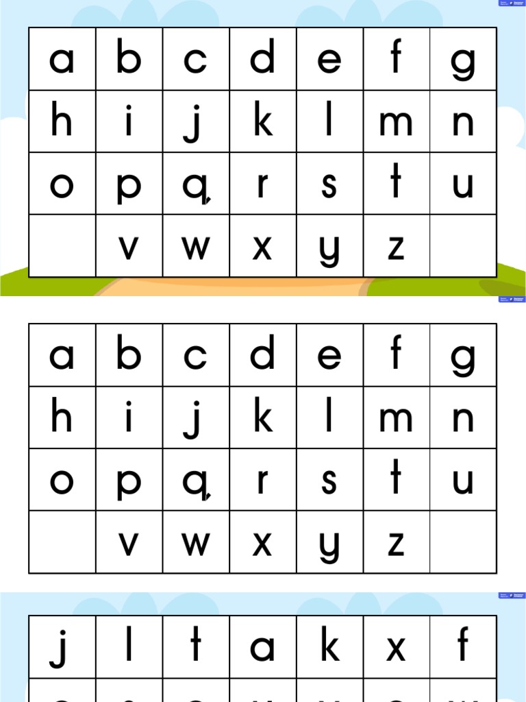 PAPAN BINGO HURUF.pdf | PDF