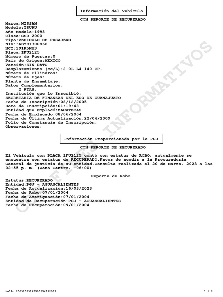 Manual Tsuru GSR 2000 | PDF