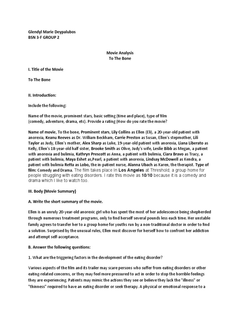 To The Bone Ana by Glendyl | PDF