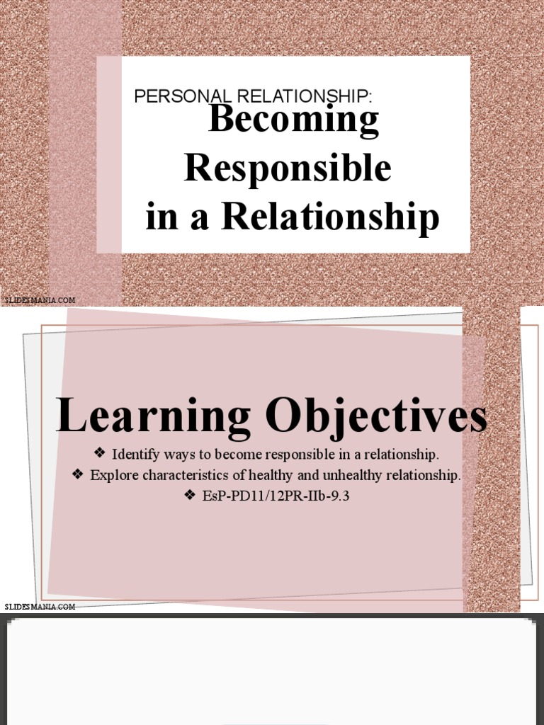 Becoming Responsible in Relationships | PDF
