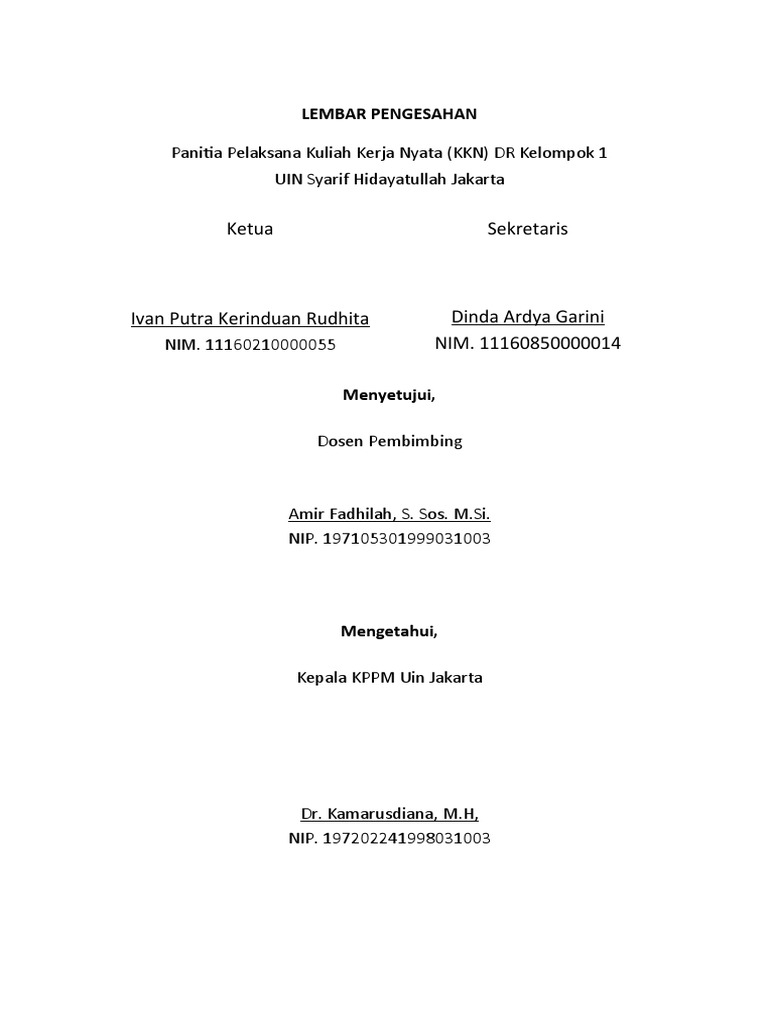 Contoh Proposal Kelompok | PDF