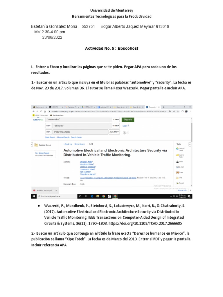 Actividad 5 Ebsco | PDF