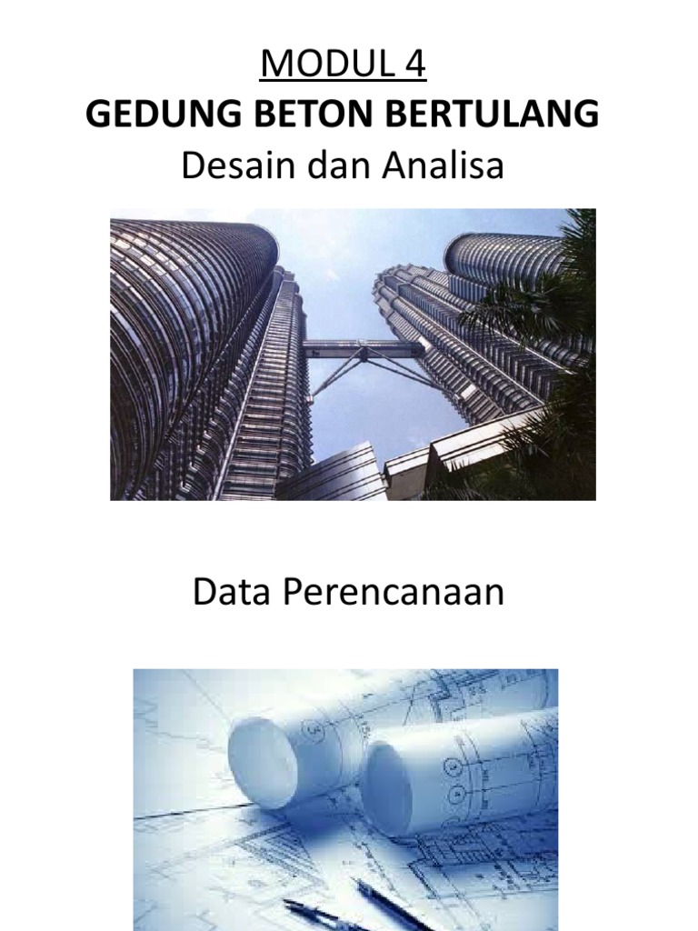 Modul-4 Gedung Beton - Desain Dan Analisa | PDF