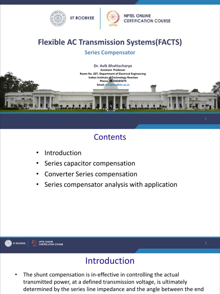 Series Compensators in FACTS Systems | PDF