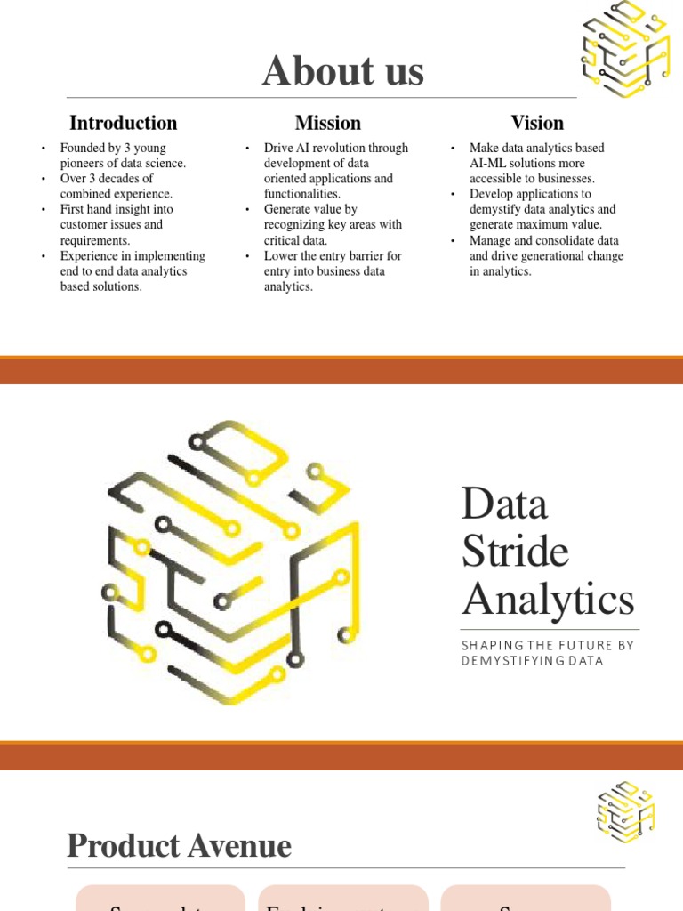 Data Stride Analytics - Pitch PDF | PDF