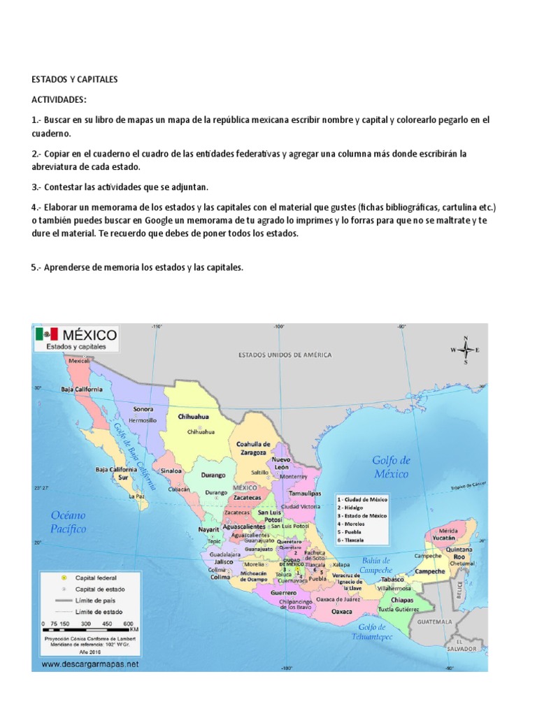 Estados y Capitales | PDF