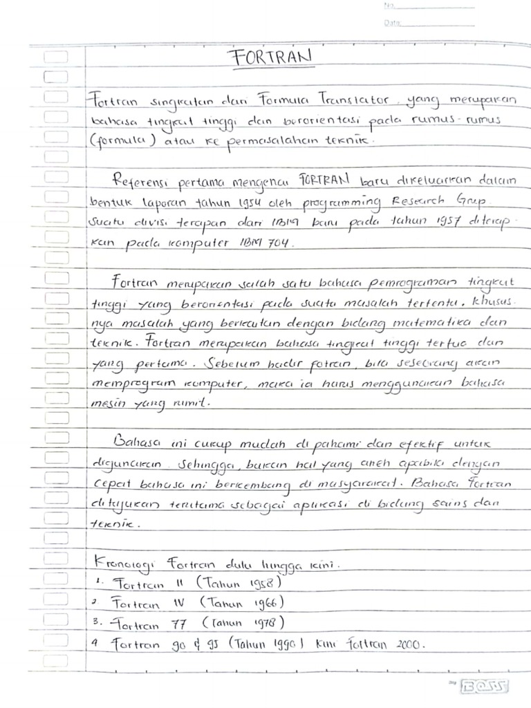 Tugas 2 FORTRAN - David Fernando Situngkir - 515229101 PDF | PDF
