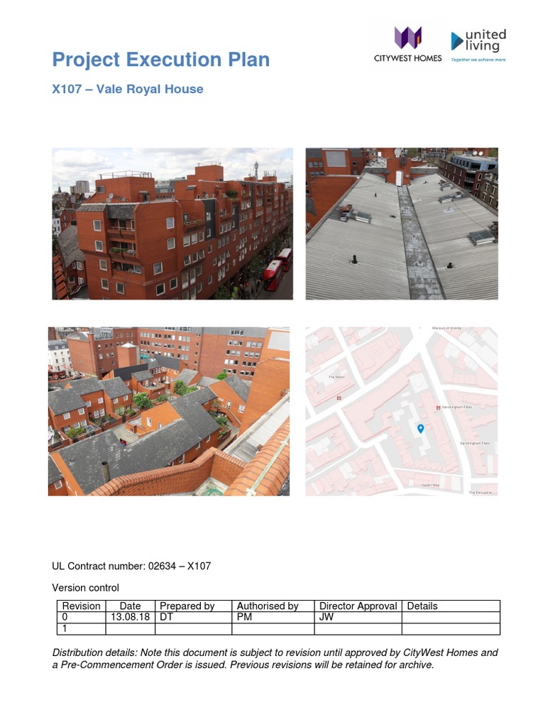 13 08 2018 Vale Royal Major Works - Project Execution Plan .pdf | PDF