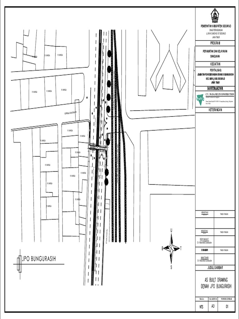 As Built Drawing Jpo Bungurasih PDF | PDF