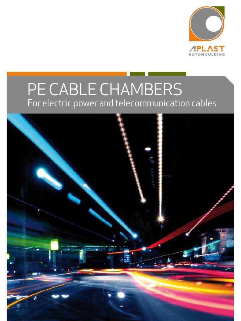 PE Cable Chambers | PDF | Duct (Flow) | Cable