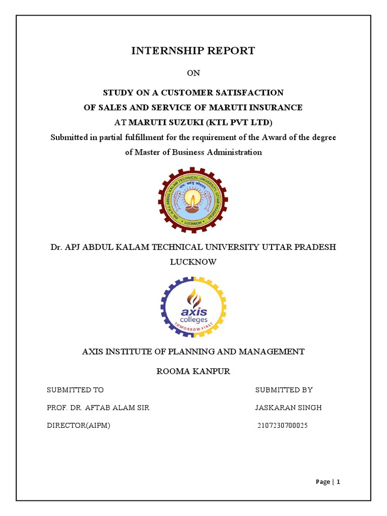 Summer Internship Project | PDF | Methodology | Motor Vehicle