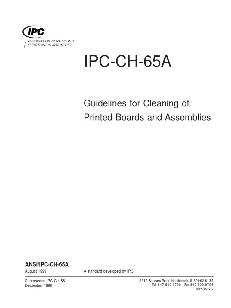 IPC-CH-65 Cleaning Guidelines | PDF | Physical Sciences