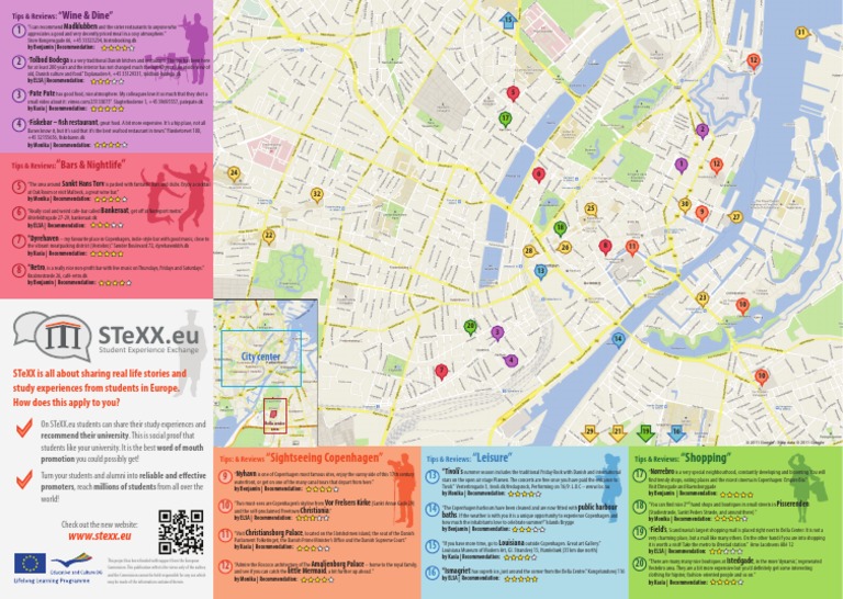 Detailed-Map Print Version v2 | PDF | Copenhagen | Restaurant And Catering