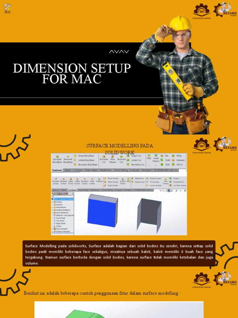 Surface Modelling di SolidWorks 2023 | PDF