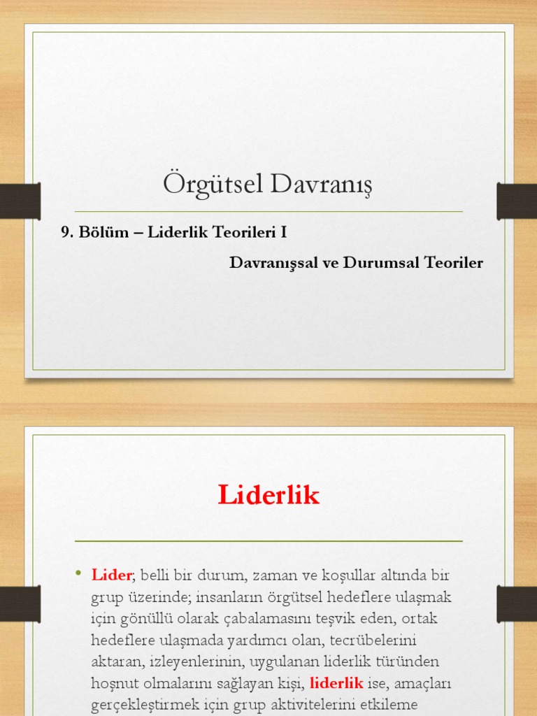 Hafta 9 - Orgutlerde Grup Dinamigi Ve Motivasyon II PDF | PDF