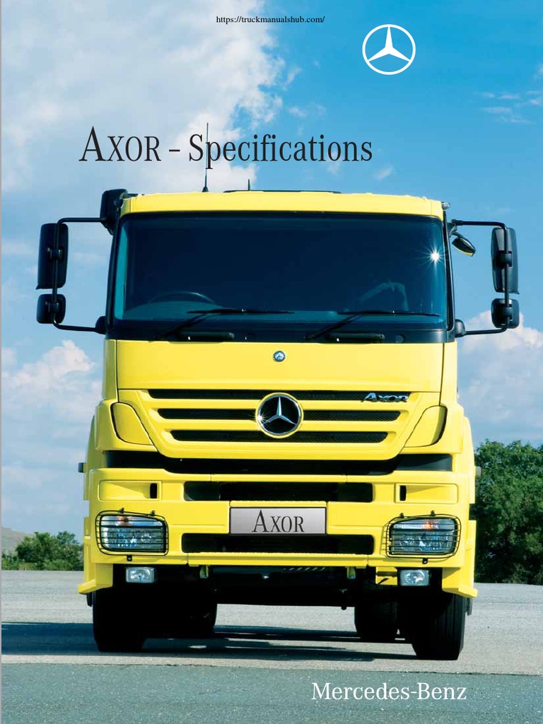 Mercedes-Benz Axor Specifications Overview | PDF