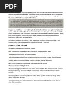 Newton's Corpuscular Theory of Light | PDF | Light | Isaac Newton