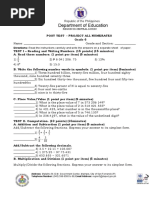 Project AN Grade 7 Assessment Tool Edited 1 | PDF | Arithmetic ...