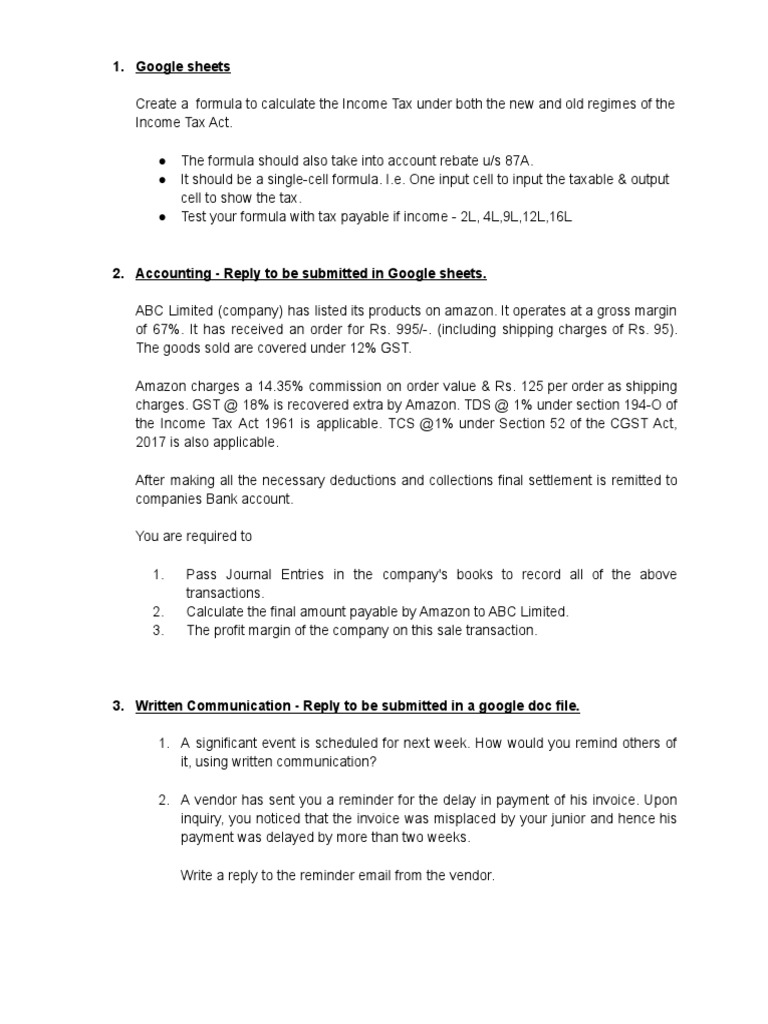 Internshala Assignment | PDF