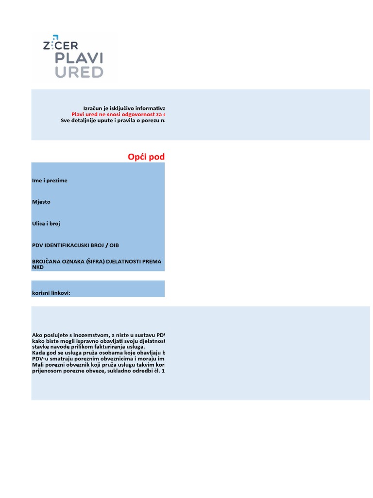 Zp-Obrazac Sa IRA | PDF