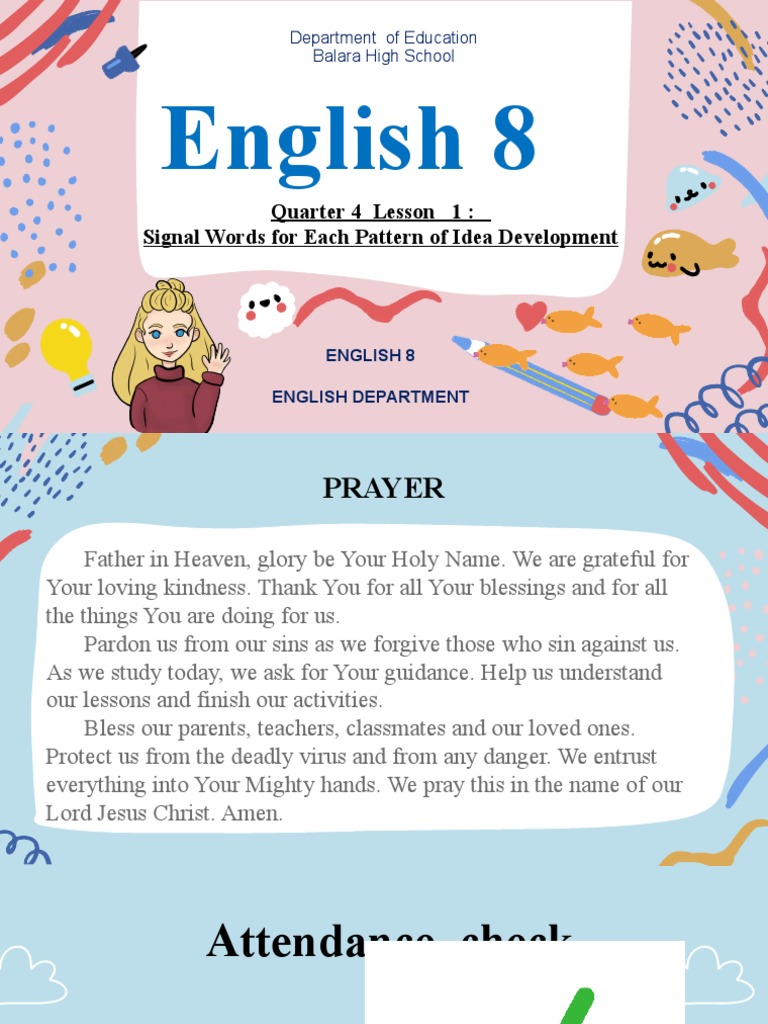 Quarter 4 Module 1 Grammatical Signals | PDF