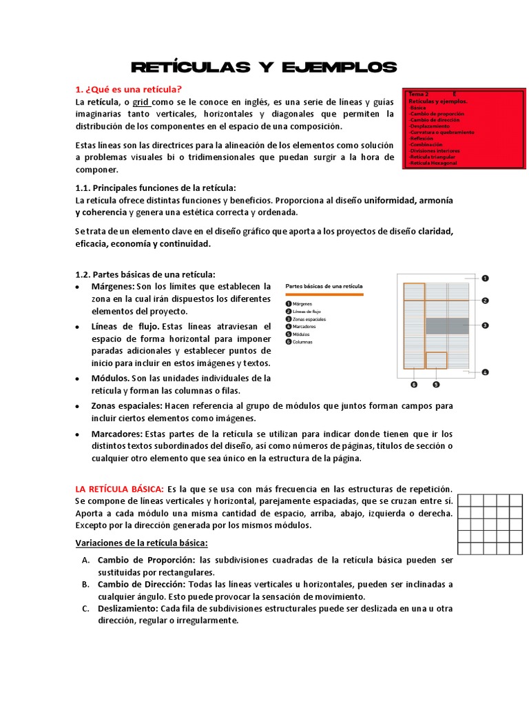 Retículas y Ejemplos PDF | PDF